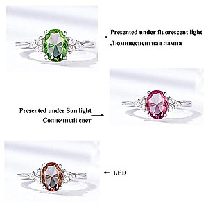 Bansriracha Diaspore Zultanite Gemstone Ring for Women Solid 925 Sterling Silver Color Change Ring for Wedding Engagement Jewelry (10)