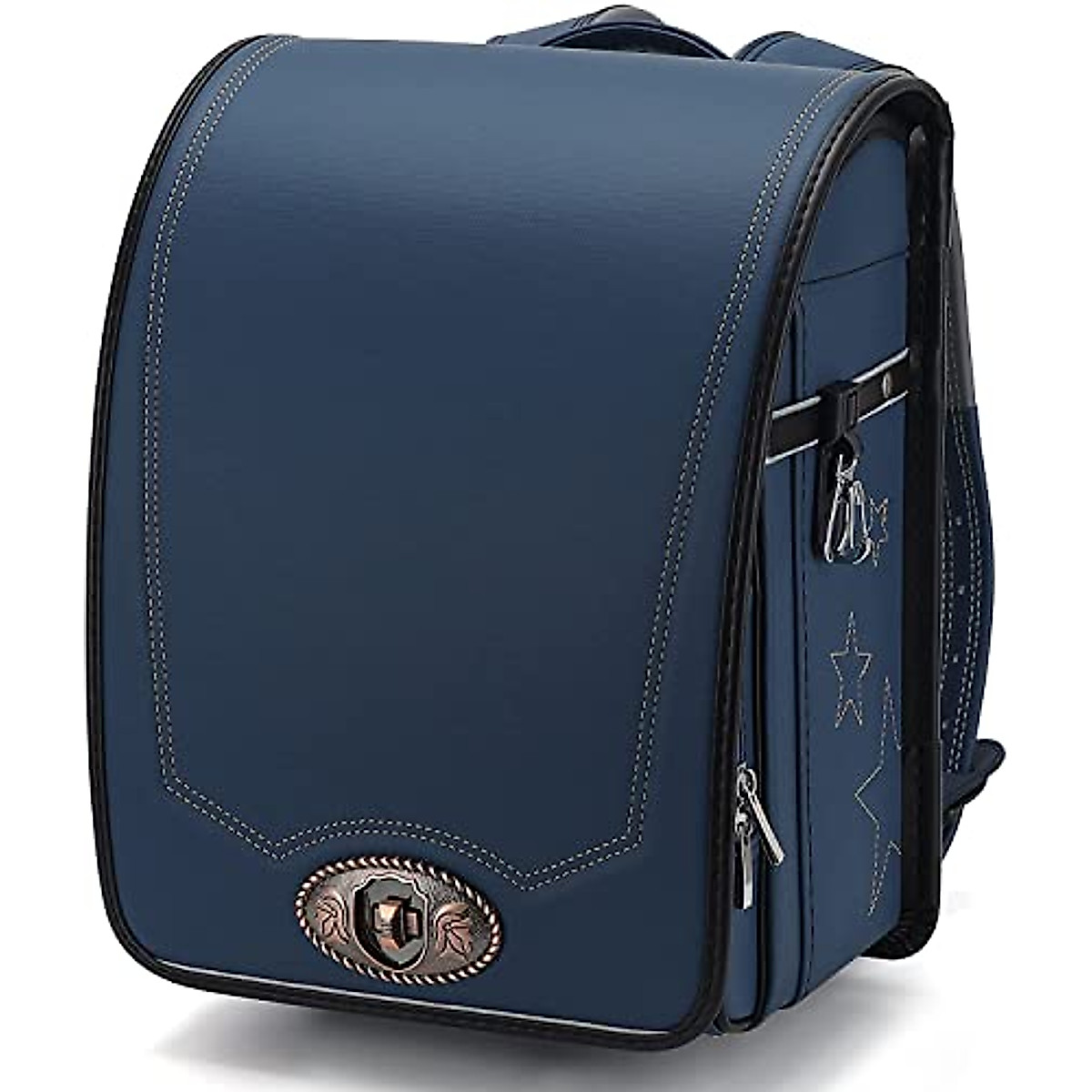 Baobab's wish Ransel Randoseru Japanese schoolbag Backpacks Lightweight & Sturdy Japan Backpacks With One-touch Switch (blue) (rbsb-012)