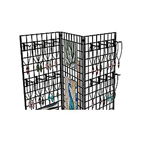 NAHANCO Metal GWH8B 8" Black Gridwall Peg Hooks (Pack of 12)