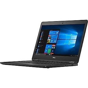 Dell E7470 Latitude 7470 14" Laptop (Intel Core i5-6300U, 8GB 2133MHz DDR4 RAM, 180GB SSD, Windows 10 Pro, Black)