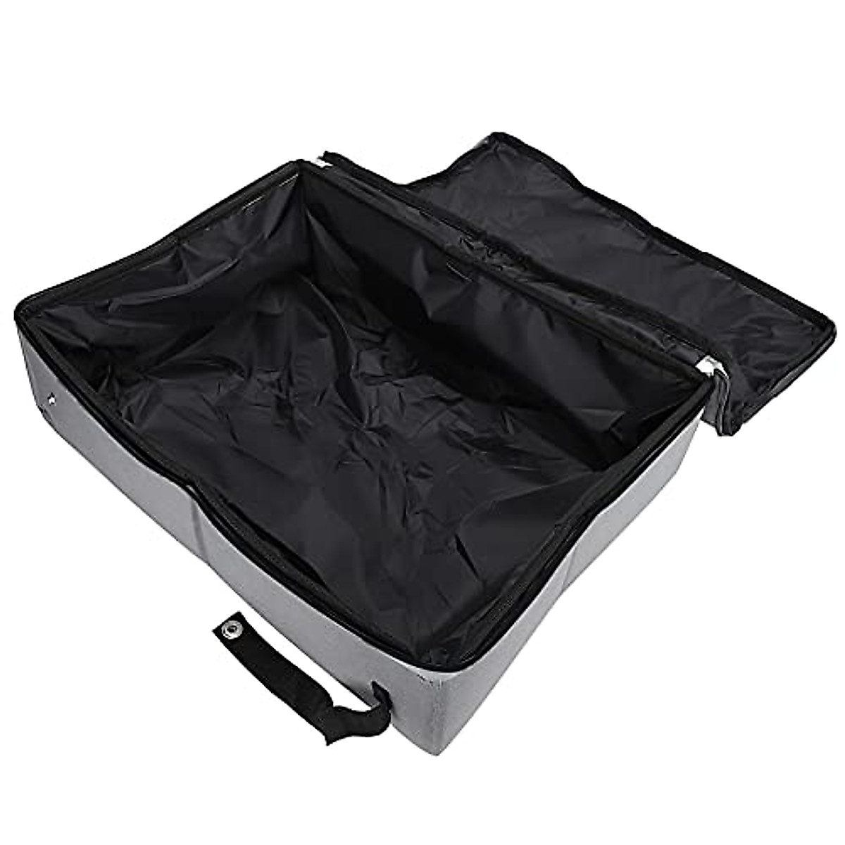 Eurobuy Folding Cat Litter Box Double Zipper Design Portable Waterproof HomeOutdoor Camping Toilet with Cover Easy Sof