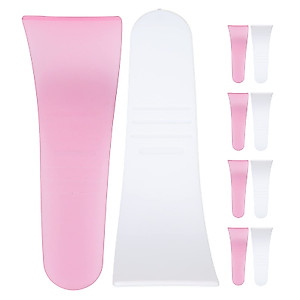 Sonew 10pcs Hair Wax Cleansing Spatulas Depilatory Cream Scraper Board Home Salon Use Facial Mask Applicator Scraper Beauty Tools