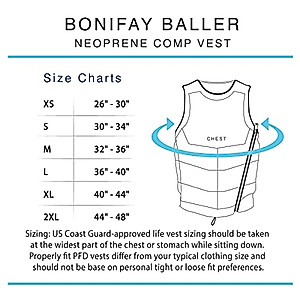 Jetpilot Bonifay Baller Neoprene Reversible Neoprene Comp Vest-BLK/PHX-XS