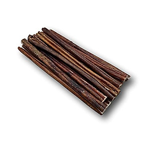 Top Dog Chews - 12 Inch Standard 12 Pack Bully Sticks, Long Lasting, 100% Natural Beef, Free Range Grass Fed, High Protein, Supports Dental Health Dog Treat for Medium & Large Dogs, 12 Pack