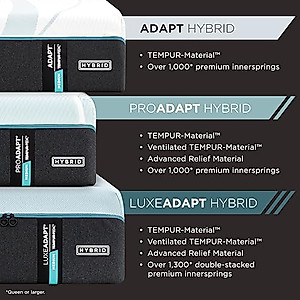 TEMPUR- LuxeAdapt 2.0 Medium 13 inch Hybrid Mattress, California King