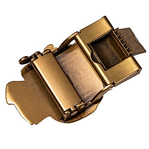 Hi-Tie Mens Belt American Eagle Gold Buckle Sliding Leather Waist Belt Cowboys Belt