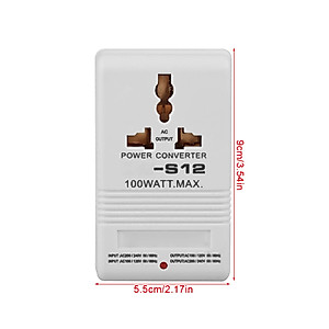 Voltage Converter,Travel Adapter,220v to 110v Converter,Voltage Converter US to Europe,Universal Travel Adapter Worldwide Plug Adapter