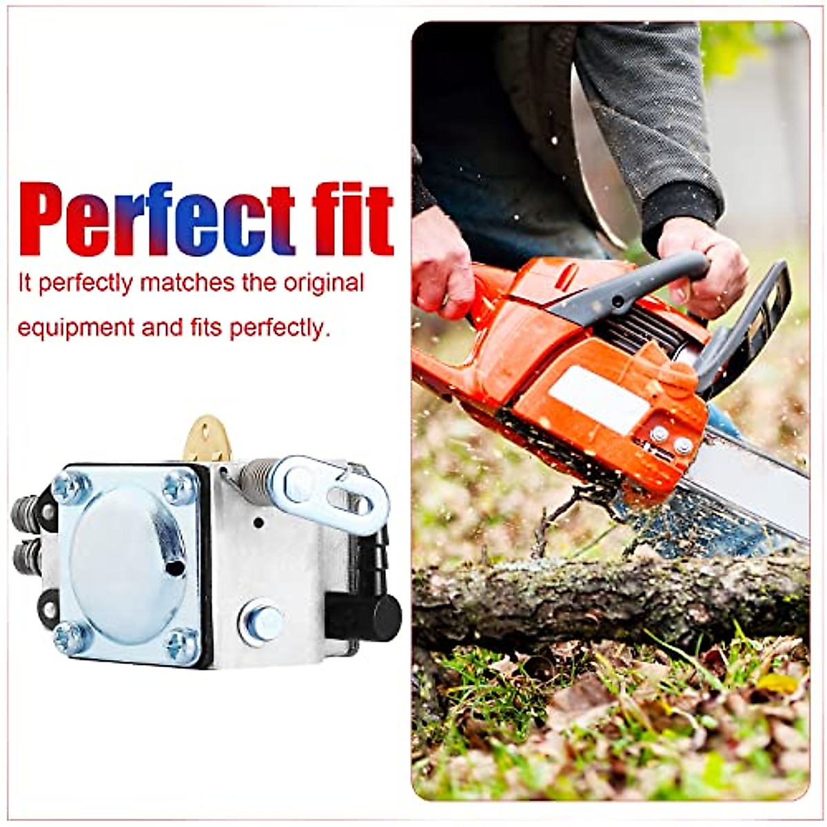 YOFMOO Carburetor Kit Compatible for 021 023 025 MS210 MS230 MS250 Chainsaw WT-286 WT-215 Zama C1Q-S11E C1Q-S11G 1123-120-0603 1123-120-0605 Carb with Filter Fuel Oil Cap