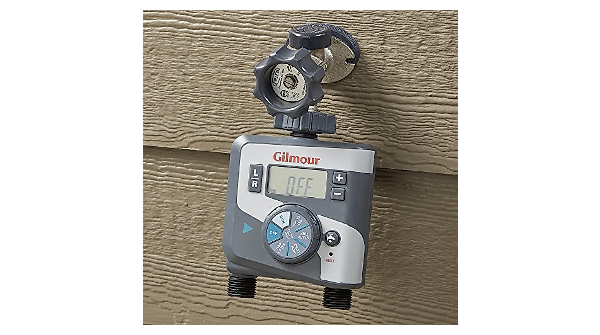 Gilmour Electronic Water Timer Dual Outlets for Efficient Gardening