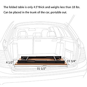 Need Small Computer Desk 31.5 inches Folding Table No Assembly Sturdy Small Writing Desk Folding Desk for Small Spaces, Teak Color Desktop and Black Steel Frame