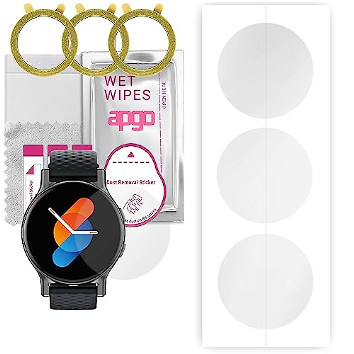 apgo 3x Hydrogel Ultra-Clear Screen Protector for Havit M91, Hydrogel Film, Flexible, Soft TPU with positioning layer easy installation