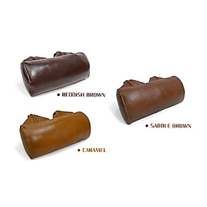 BOWERBIRD Genuine Leather Recliner Head Pillow-Head and Neck Pillow-Headrest Cushion for Neck Pain Relief and Cervical Support