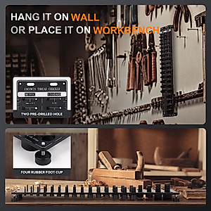 34 Nut and Bolt Thread Checker, Bolt Size and Thread Gauge Standard and Metric with 19 Standard & 15 Metric Bolt Identifying from #6 to 3/4" & 4mm to 16mm