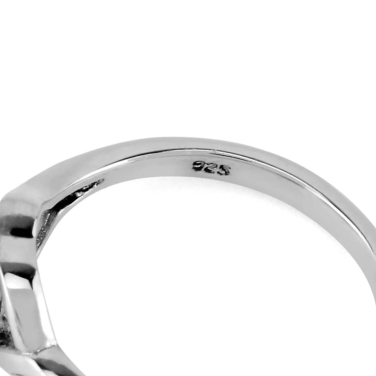 Silvershake White Cultured Freshwater Pearl 925 Sterling Silver Promise Solitaire Ring Size 5