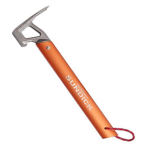 Lixada Camping Aluminum Tent Hammer Outdoor Camping Tent Hammer Stainless Steel Tent Nail Puller Tent Peg Accessory