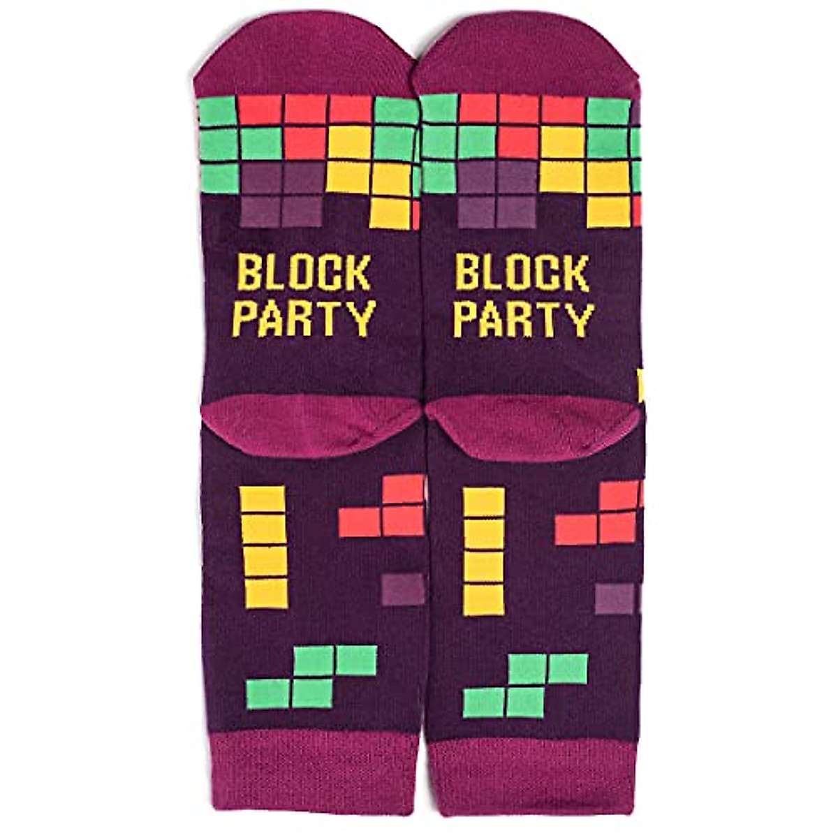 Do Not Disturb I'm Gaming Video Game Socks - Funny Gamer Gifts For Men and Women (Block Party)