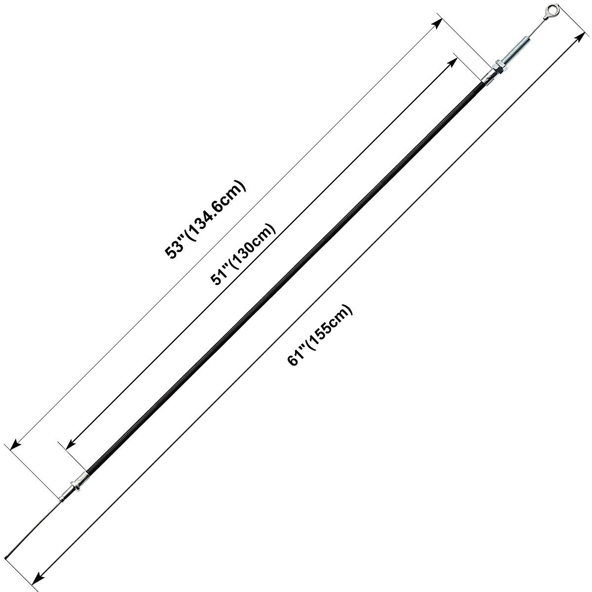 Royitay 2 Pcs Universal Go Kart Throttle Cable 60 inch Long Throttle Cable with 53" Casing for Manco 8252 ASW Go Kart Minibike Buggy Go Cart Jeep