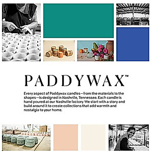 Paddywax Hygge Artisan Hand-Poured Scented Candle, 15-Ounce, Teakwood + Jasmine