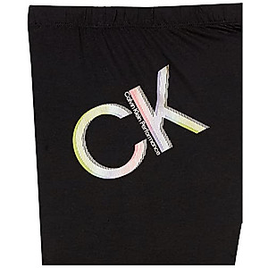 Calvin Klein Girls' Performance Stretch Legacy Legging, Black Solar, 8-10