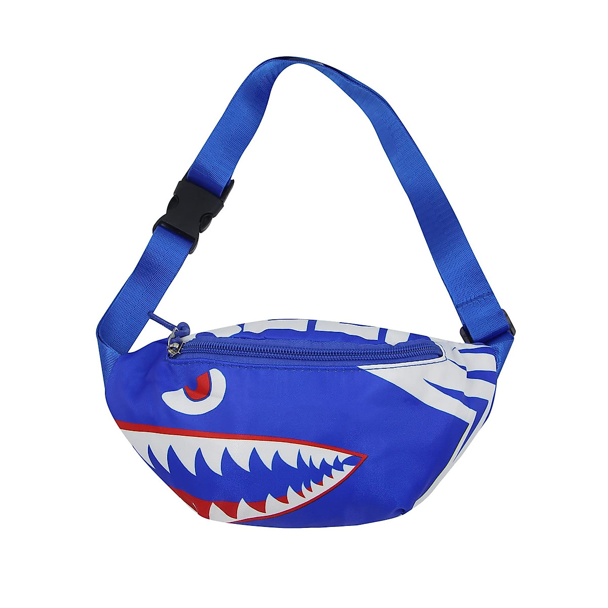 Toddler Boys Girls Cute Cartoon Shark Mini Fanny Pack Kids Sports Running Purse Waist Pack Belt Bum Bag