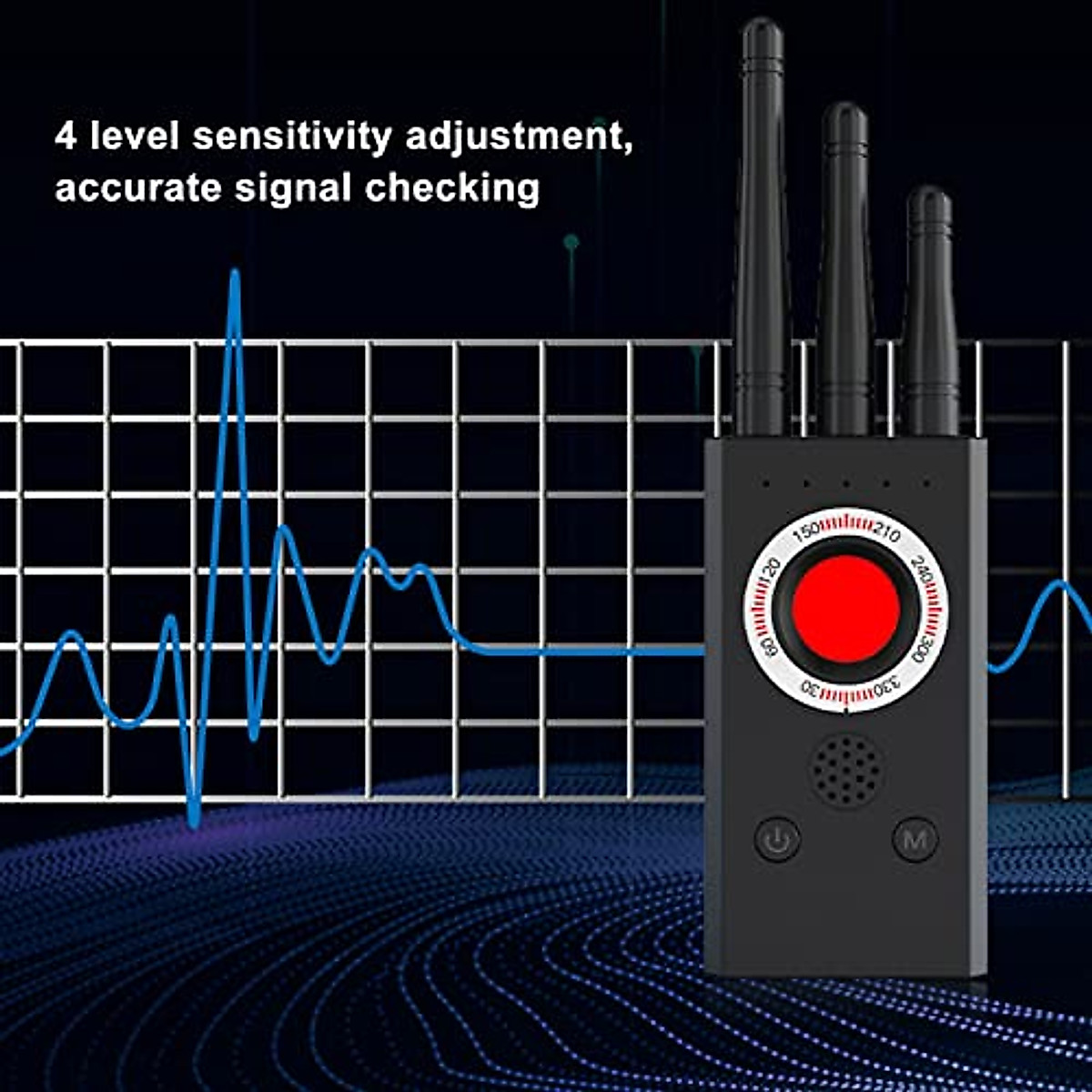 Anti Spy Detector,Hidden Camera Detectors, Bug Detector, Wireless Signal Infrared Scanner Camera Finder Tool, Bug Sweeper, Privacy Protector, for Home Office Hotel Bathroom, Gifts for Women Men