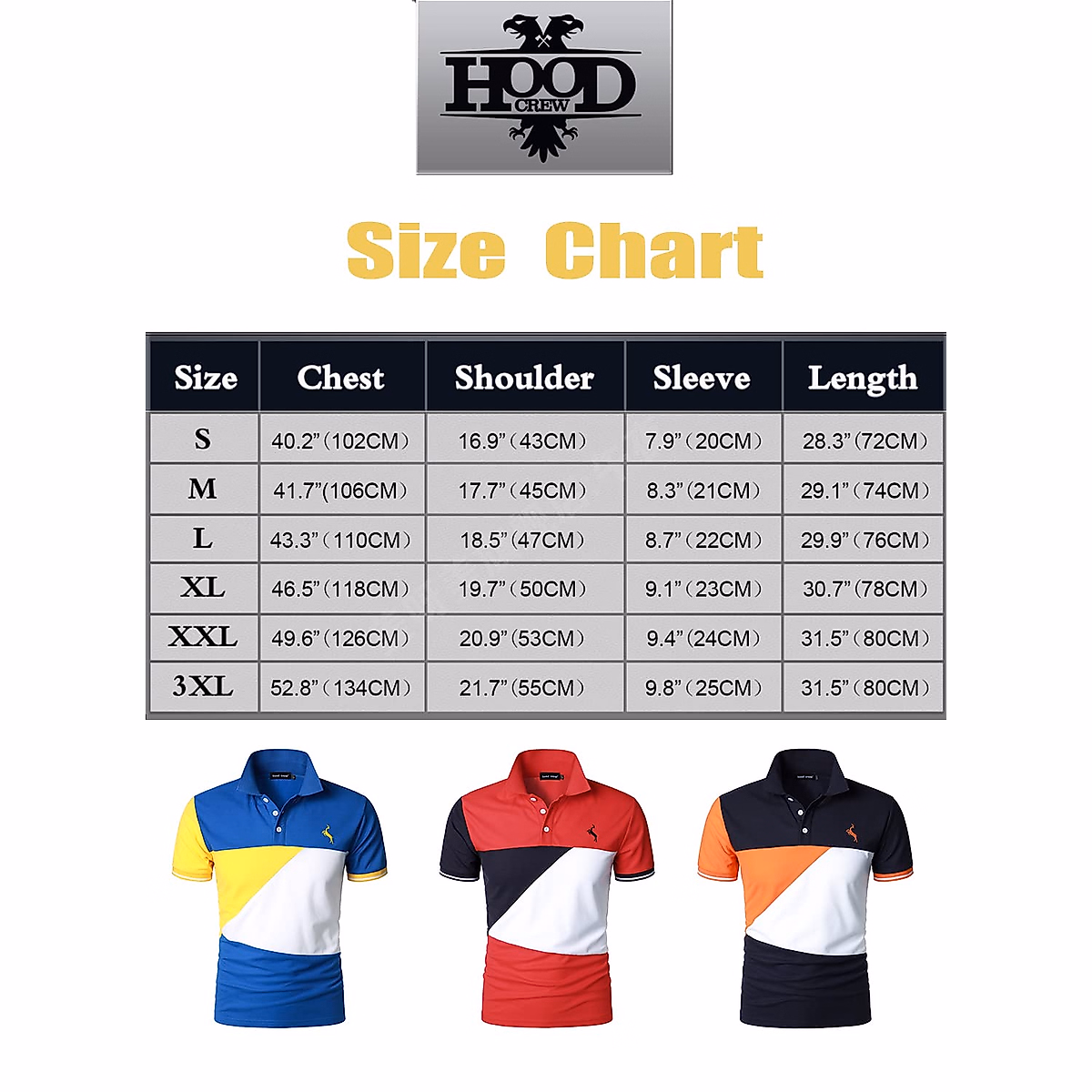 HOOD CREW Man’s Fashion Polo Shirts Short Sleeves Collared T shirt Color Block Sports Golf Polos Pink XL