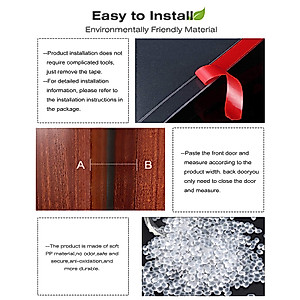 Happlife Finger Pinch Door Guard - Door Protector for Kids - Baby Finger Pinch Guard Door Stopper - Shield for 90 & Probably 180 Degree Doors (Set) - Guard for Door Finger Child Safety.