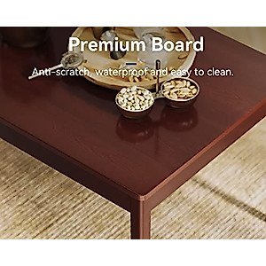 KKL Dining Table Set for 4, Kitchen Table and Chairs for 4, Farmhouse Wood Kitchen and Dining Room Table Set for 6, 5-Piece Modern Dinner Table Set, Easy Assembly, Coffee