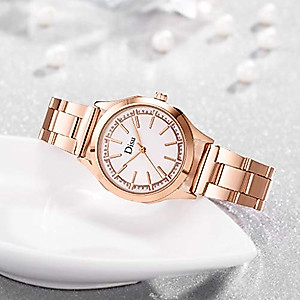 HunYUN Fashion Simple Casual Quartz Steel Strip Precision Scale Watch Analog Wrist Watch