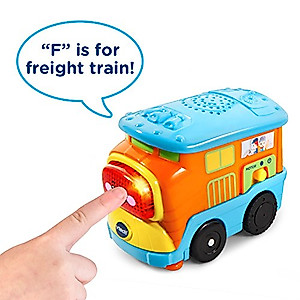 VTech Go! Go! Smart Wheels Motorized Freight Train with Cargo Car
