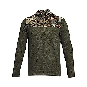Under Armour mens Specialist Grid ½ Zip Hoodie, (390) Marine OD Green/UA Forest All Season Camo/Marine OD Green, Medium