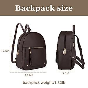 Montana West Small Backpack Purse for Women Anti Theft Backpack with Secured Zipper & Tassel