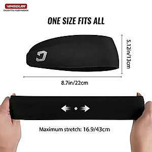 Sports Sweatband- Black- 2Pack