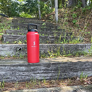 Aquapelli Vacuum Insulated Water Bottle, 34 ounces, Aurora Red