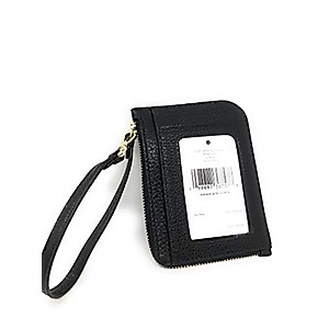 Kate Spade New York Small Card Holder Wristlet Soft Leather Black