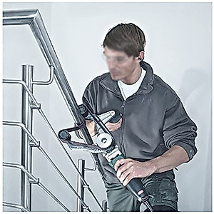 EQCOTWEA 110V Stainless Steel Pipe Tube Polisher, Portable Belt Sander with 40x760mm Belt, Adjustable Speeds Round Pipe Drawing Machine