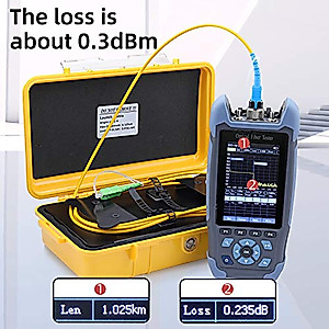 Fiber Optic Cable Test Tool OTDR Launch Cable Box 1km SC/UPC-SC/APC,SC/UPC-FC/UPC,FC/UPC-FC/UPC SM OTDR Dead Zone Eliminator 1310/1550nm (SC/UPC-SC/APC)
