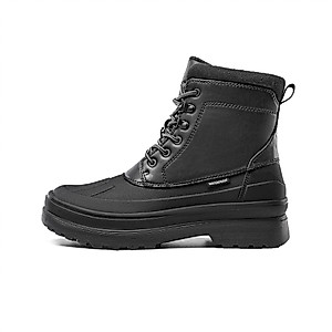 Bruno Marc Men's Insulated Waterproof Snow Boots Warm Fur Lined Outdoor Winter Boot Black,Size11,SBSB229M