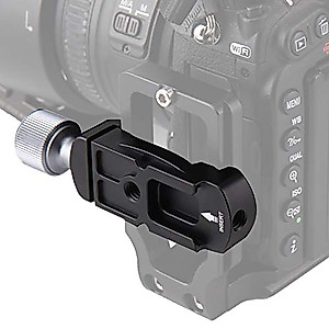 Universal Aluminum Arca Swiss Clamp with Hot Shoe Mount Adapter and 1/4" Screw for Professional Camera L Bracket Quick Release L Plate
