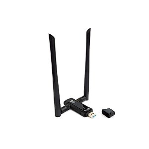 ALFA Network AWUS036ACM Long-Range Wide-Coverage Dual-Band AC1200 USB Wireless Wi-Fi Adapter w/High-Sensitivity External Antenna - Windows, MacOS & Kali Linux Supported