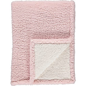 Graco Ultra-Soft and Luxurious Baby Blanket | 30x40 inch | Double Sided Sherpa with Sherpa Backing