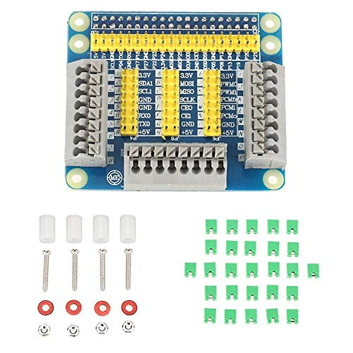 DAOKI GPIO Expansion Board Raspberry Pi Shield for Raspberry PI 4B/3B GPIO Extension Board Multi-Function with Screw Accessories for Raspberry Pi 3/2 DIY Kit