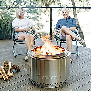 Solo Stove Yukon 27" Stand Stainless Steel Fire Pit Accessory Fireplace Tools Firepits and Fire Pits Outdoor Prefect for Your Outdoor Fireplace