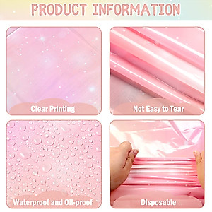 3 Pieces Pastel Rainbow Tablecloths Disposable Tablecloth Waterproof Plastic Table Cover Pastel Rainbow Party Decorations Pastel Party Supplies for Birthday Wedding Bridal Shower Party, 108 x 54 Inch