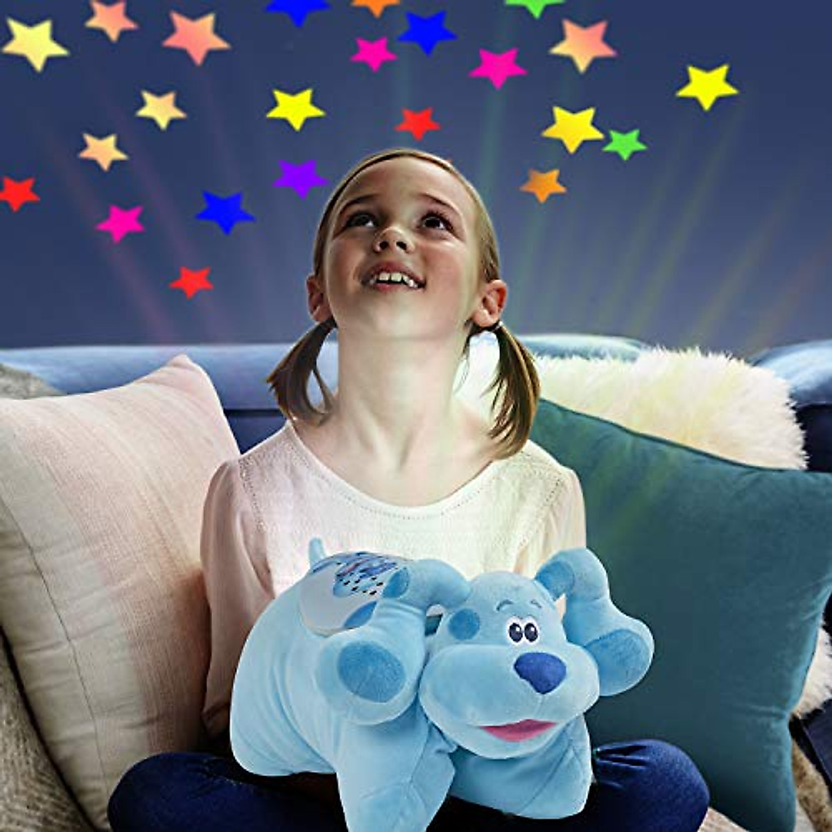 Pillow Pets Blue’s Clues Blue Sleeptime Lite 11" Stuffed Animal Plush Nightlight