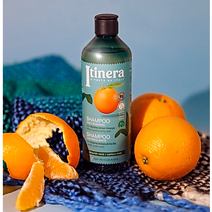 ITÍNERA Itinera Daily Renewal Shampoo with Sicilian Bitter Orange (12.51 fl oz) - for Vibrant and Healthy Hair - Vegan Friendly - 95% Natural Origin Ingredients