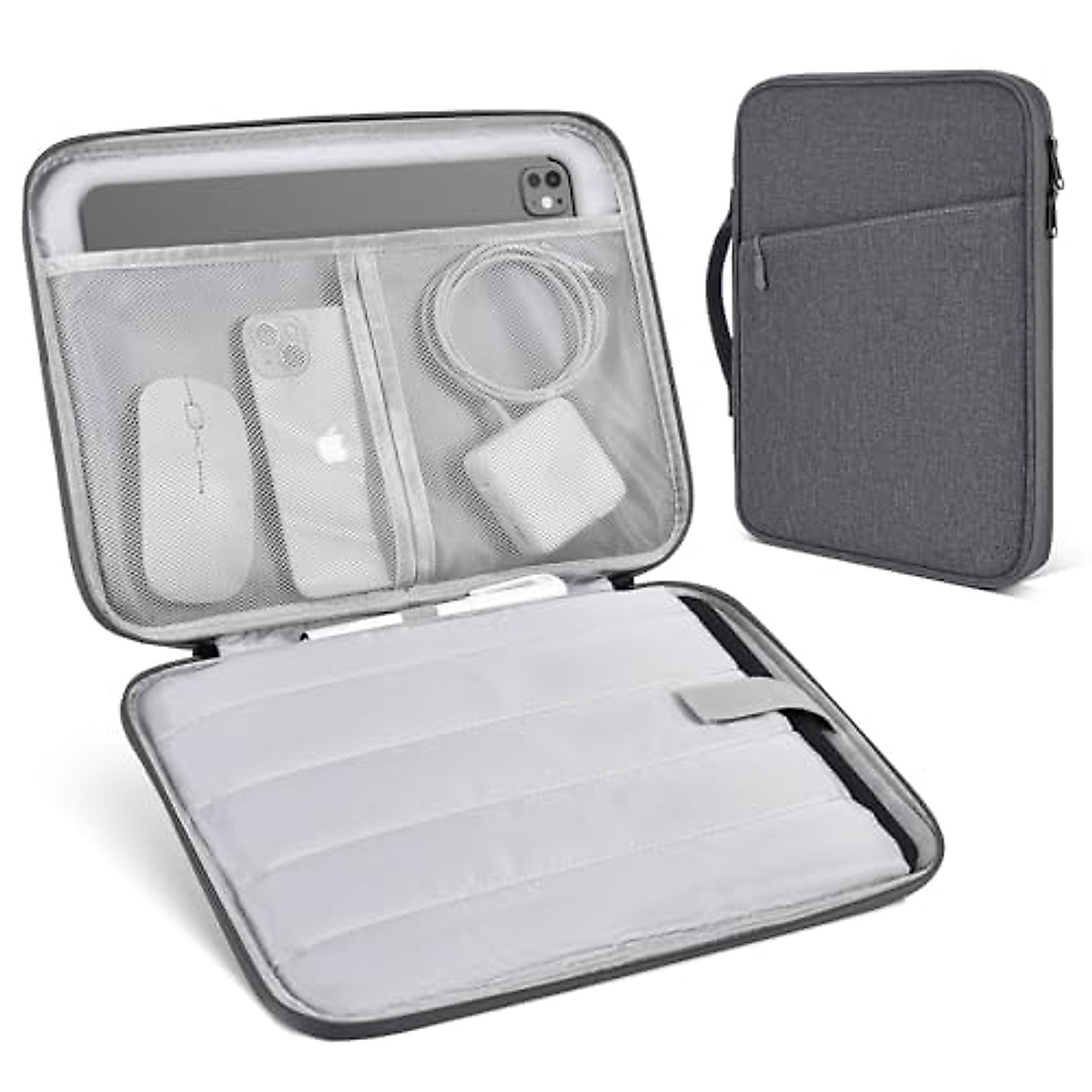 13 Inch Tablet Sleeve iPad Case Carrying Bag for iPad Pro 12.9 inch M2 & M1, 13 Inch iPad Pro M4 2024 & iPad Air M2, Surface Pro 10/9/X,12.4" Galaxy Tab S9, Space Grey
