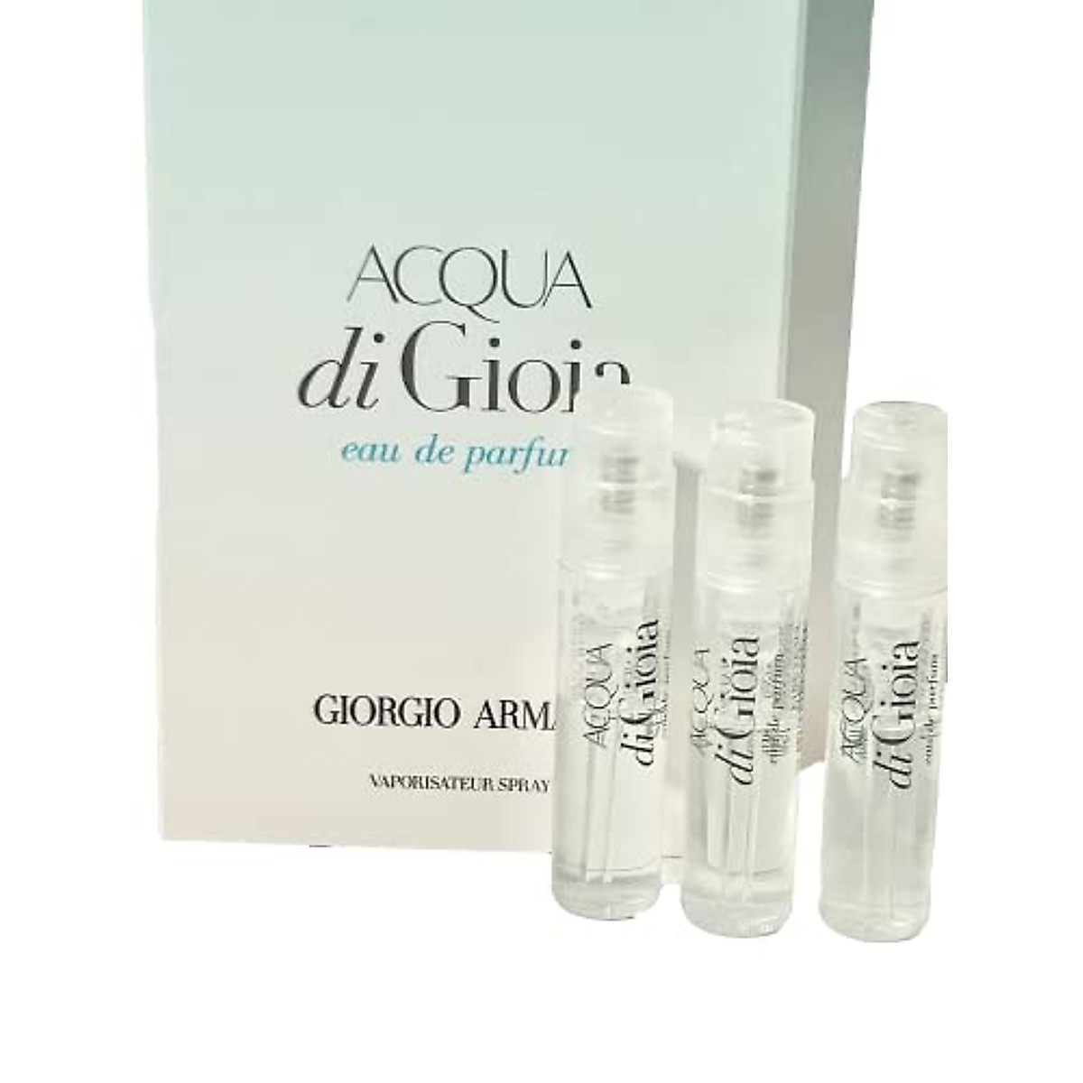 GIORGIO ARMANI Acqua Di Gioia Sample Perfume Women EDP Eau De Parfum Spray 1.2 ml / 0.04 oz - set of 3