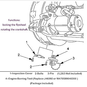 E-cowlboy Engine Barring Tool for Detroit Diesel DD13, DD15, DD16 Alternative to W470589046300 or J-46392