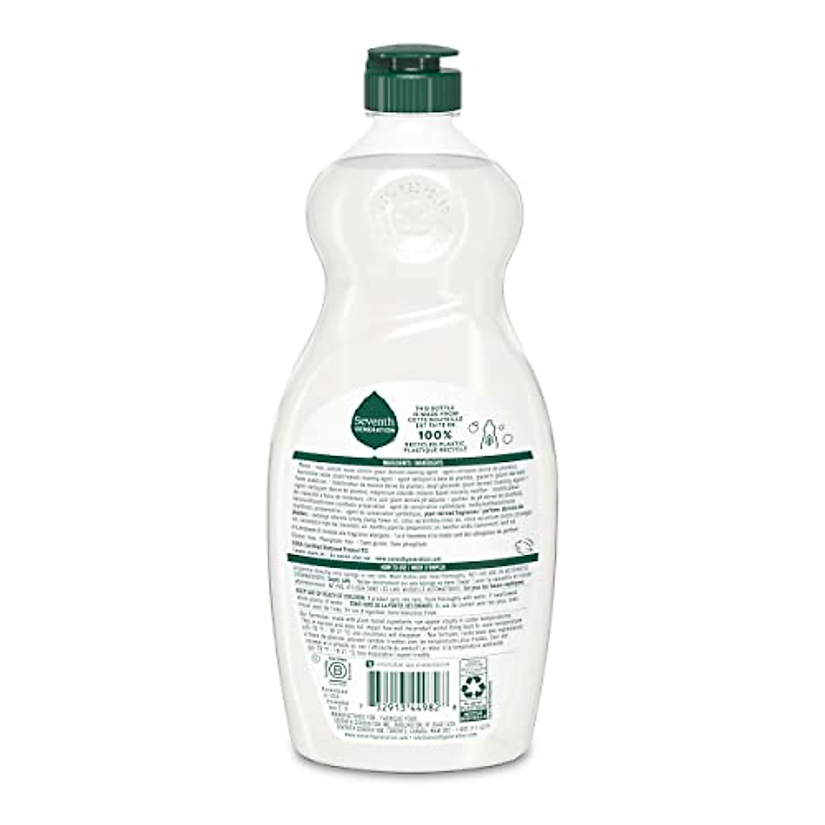 Seventh Generation Dish Soap Liquid Lavender Flower & Mint Scent Pack of 6 Dishwashing Soap Dish Detergent Liquid Soap 19 oz